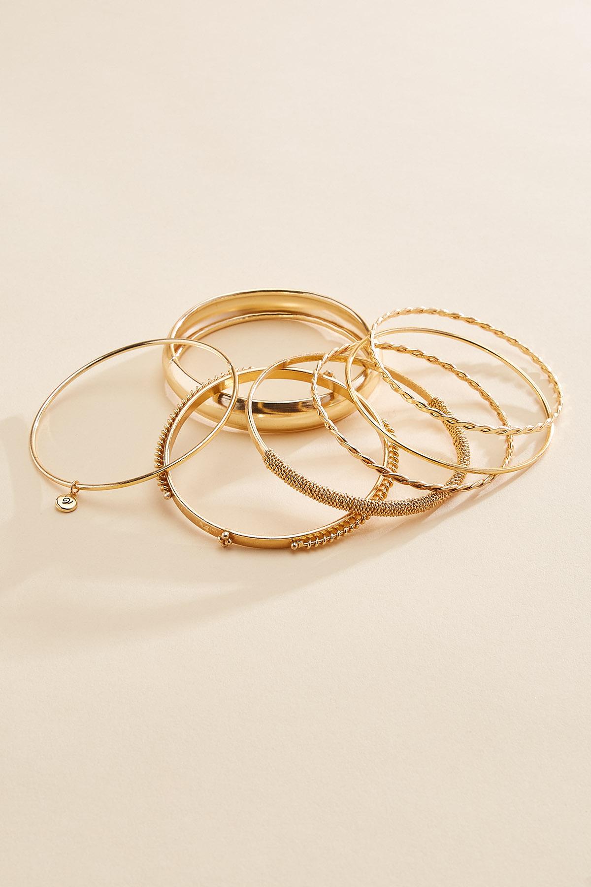 Gold bangle bracelet set store